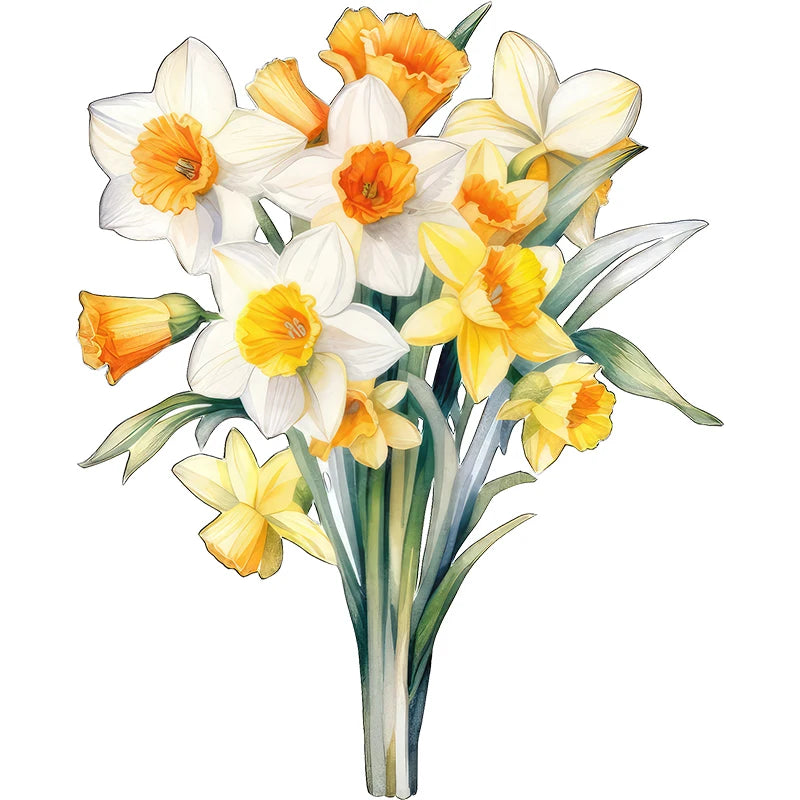 Daffodil Wall Decal & Florista Flower